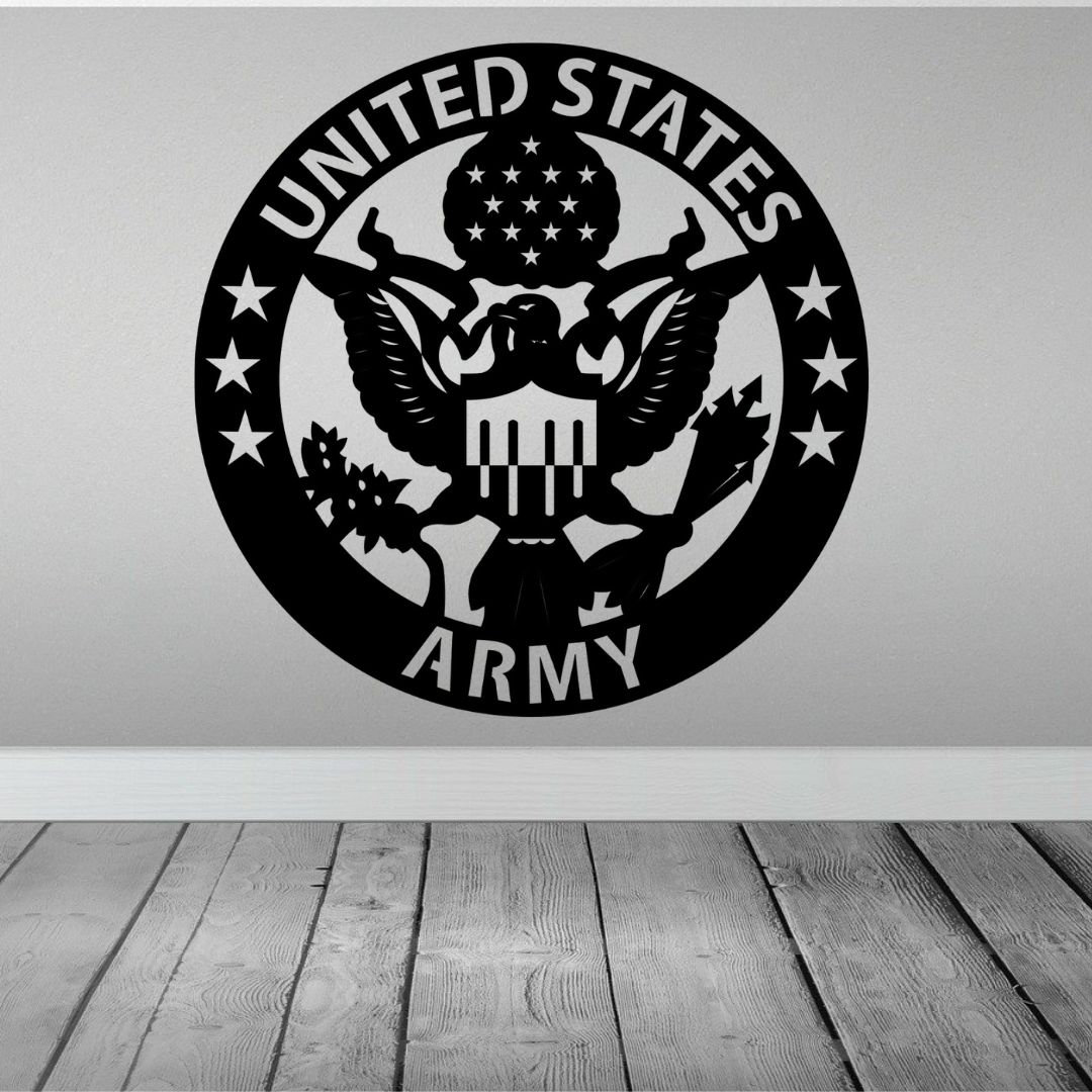 Army Sign Army Metal Art Military Sign Military Decor Home - Etsy