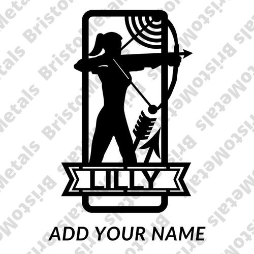 Custom Archery Sport Monogram Metal Sign Art Personalized - Etsy
