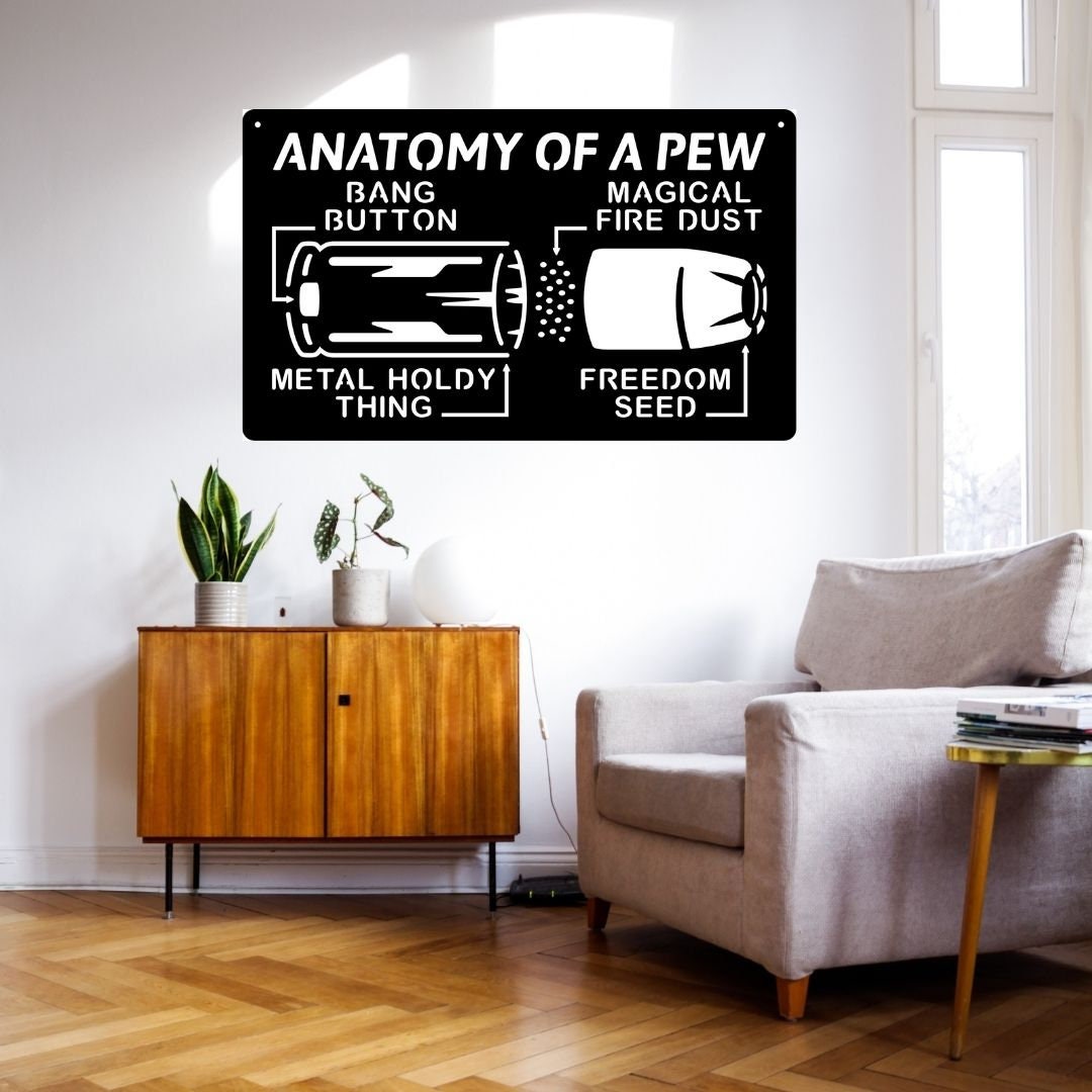 Anatomy of a Pew Gun Signs Pistol Lovers Pistols Hunters - Etsy