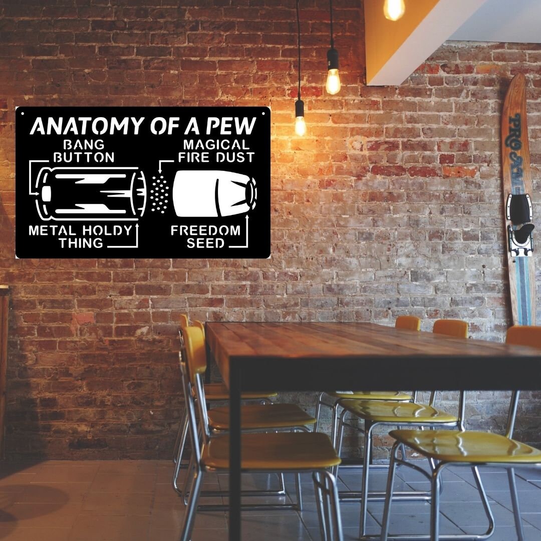 Anatomy of a Pew Gun Signs Pistol Lovers Pistols Hunters - Etsy