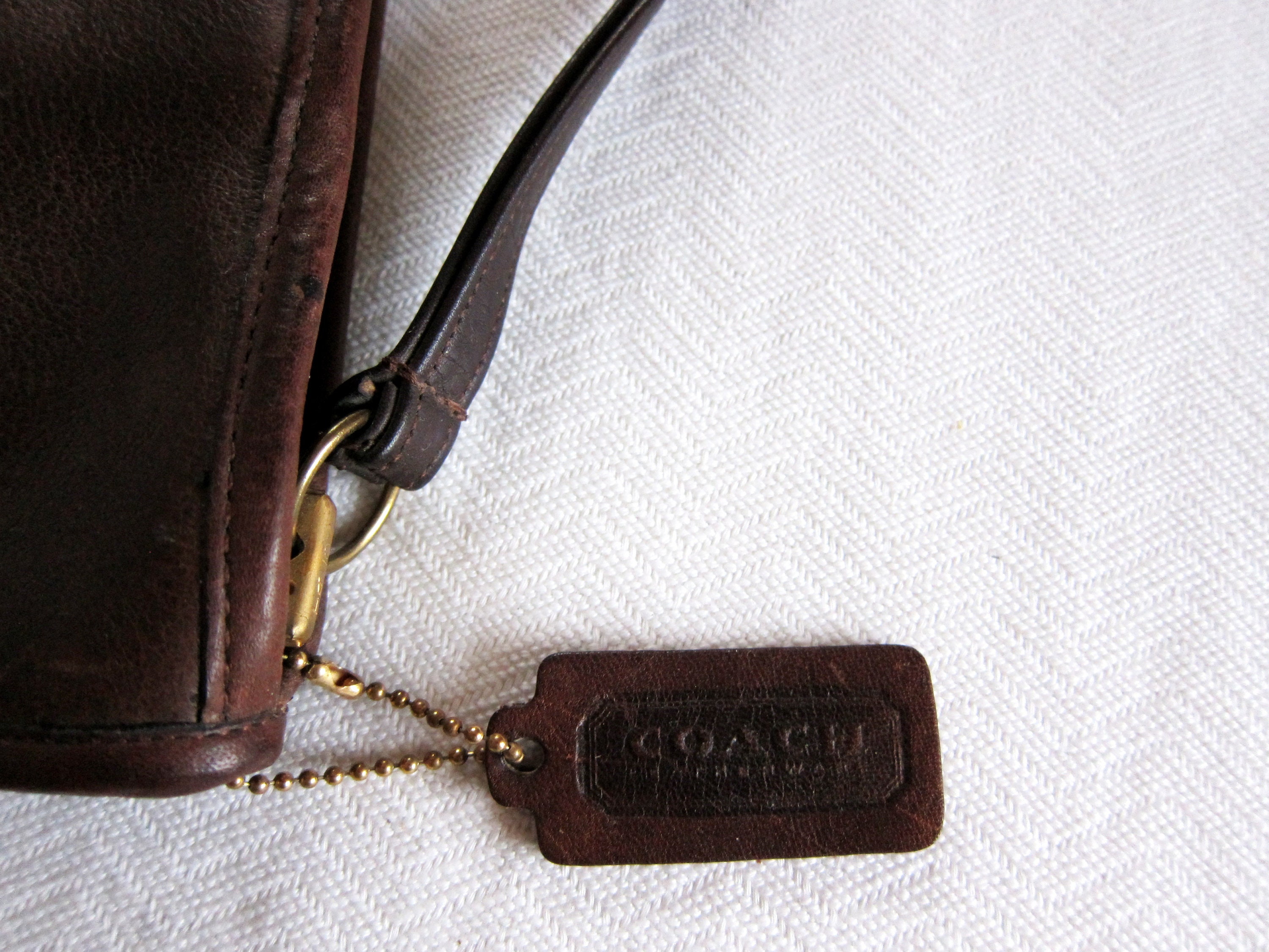 Vintage Brown Leather Coach Portfolio Bag, Briefcase, 13x9", Vintage ...