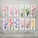 Birth Month Flower Printable Bookmarks, 12 Birth Flower Designs, Letter ...