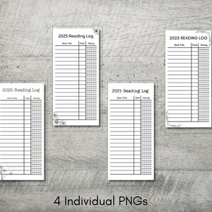 Printable Reading Log Tracker 2025, Book Tracker Bookmarks, Library ...