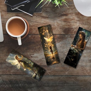 Fairies Printable Bookmarks, Enchanted Fairytale Designs, Digital ...