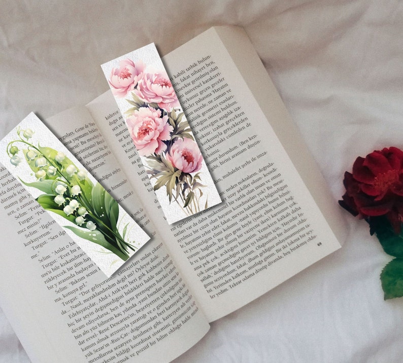 Birth Month Flower Printable Bookmarks, 12 Birth Flower Designs, Letter ...