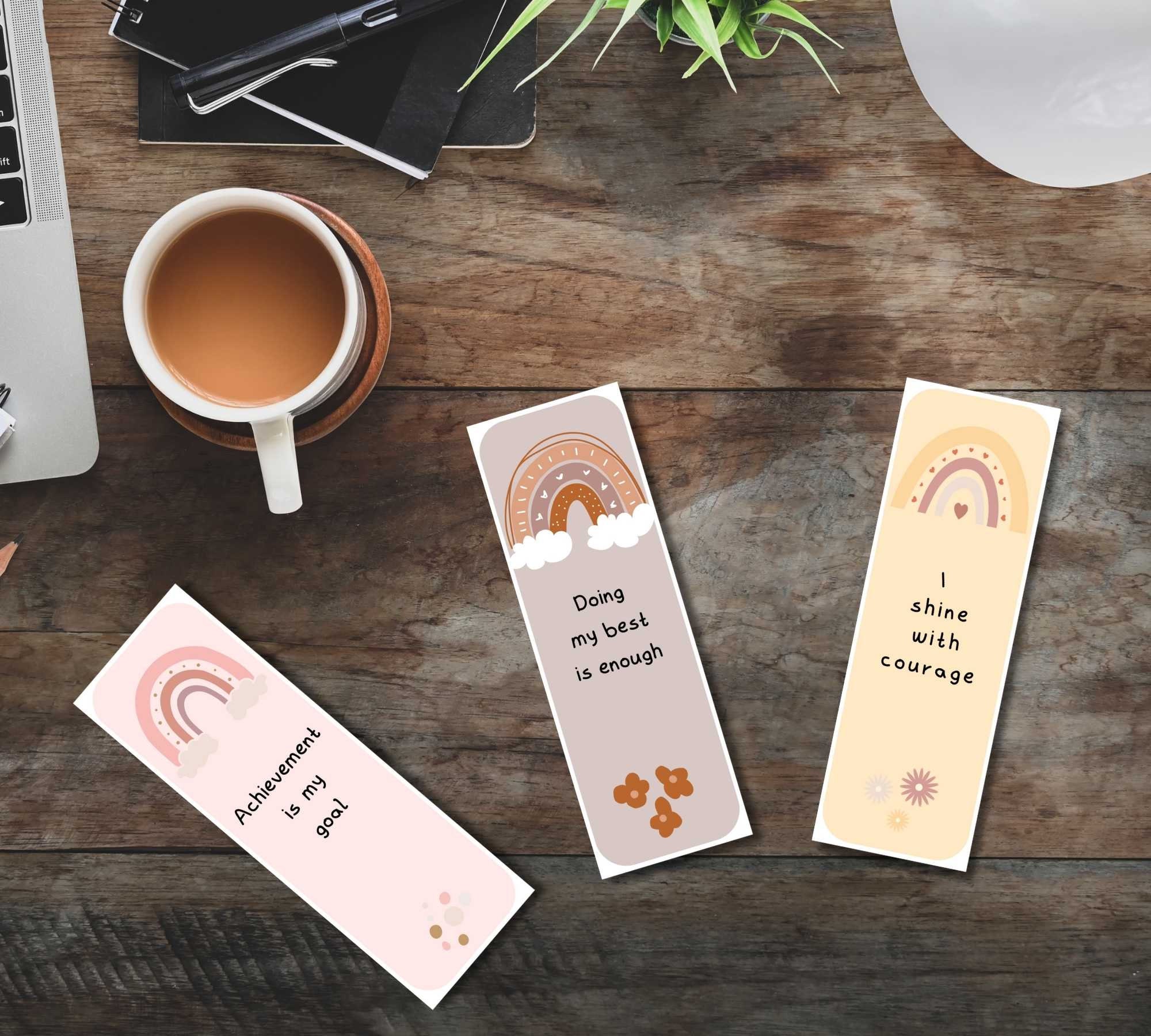 Affirmation Printable Bookmarks, Motivational Quotes, Positivity ...