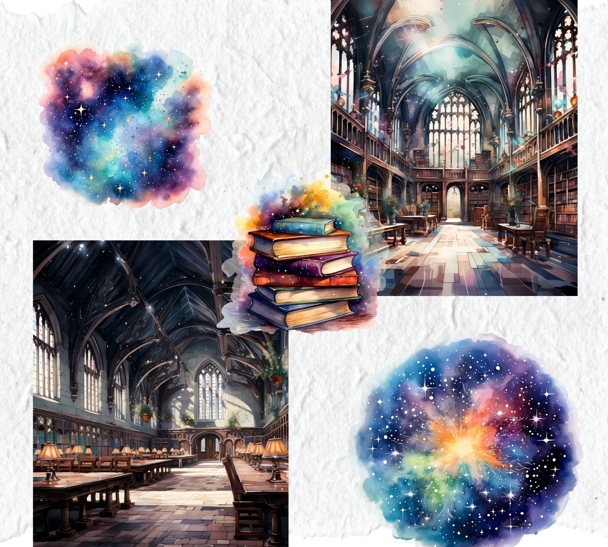 Wizard Magic Clipart Mega Bundle, Wizarding School, Potions, Enchanting ...