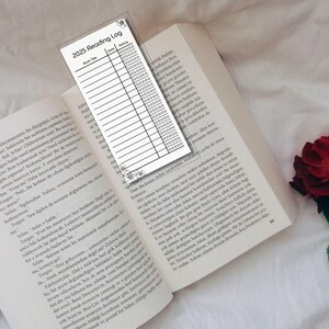 Printable Reading Log Tracker 2025, Book Tracker Bookmarks, Library ...