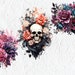 Goth Bouquet Clipart PNG Files Goth Bouquet of Flowers PNG - Etsy