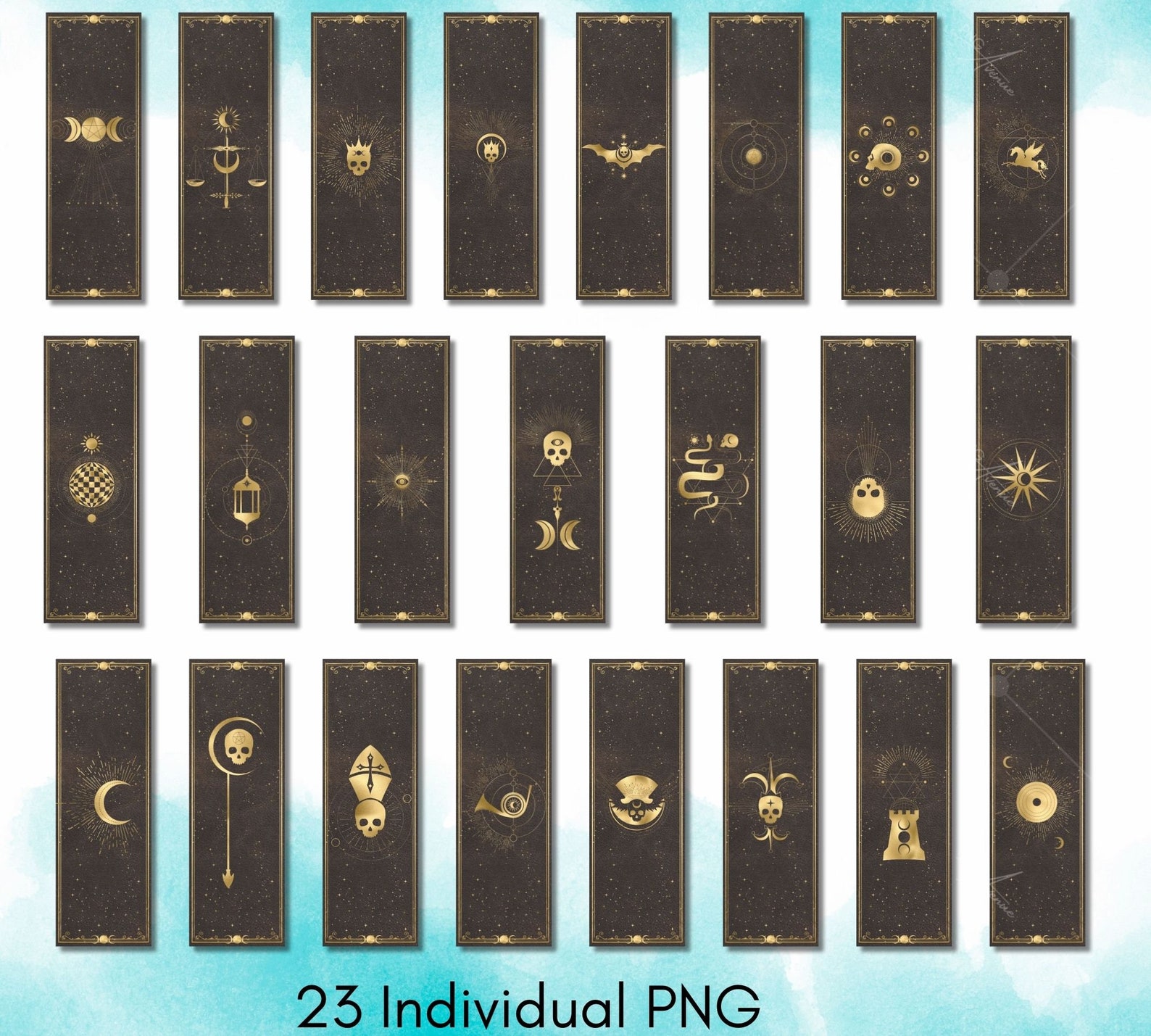 Tarot Cards Printable Bookmarks, 23 Major Arcana Digital Bookmarks ...