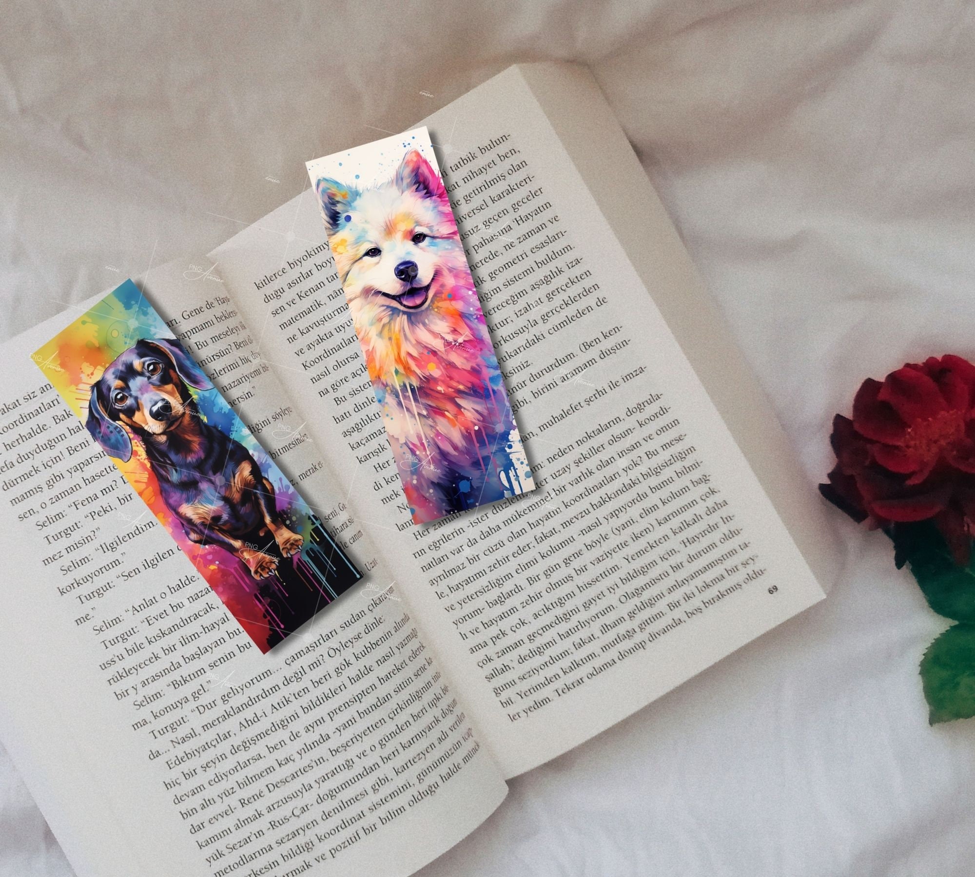Cute Dog Breed Printable Bookmarks, Adorable Watercolor Designs ...