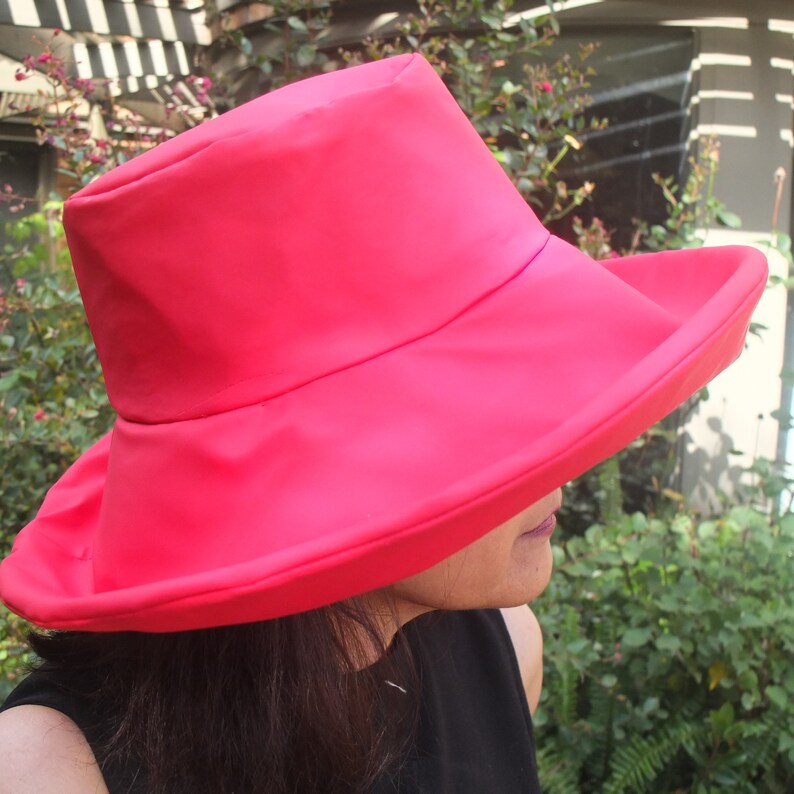 Wide Brim Rain Hat, Wide Brim Water Proof Hat , Wide Brim Bucket Winter ...