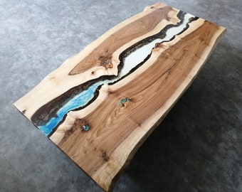 7ft Long Dining Table Walnut Live Edge River Table - Etsy