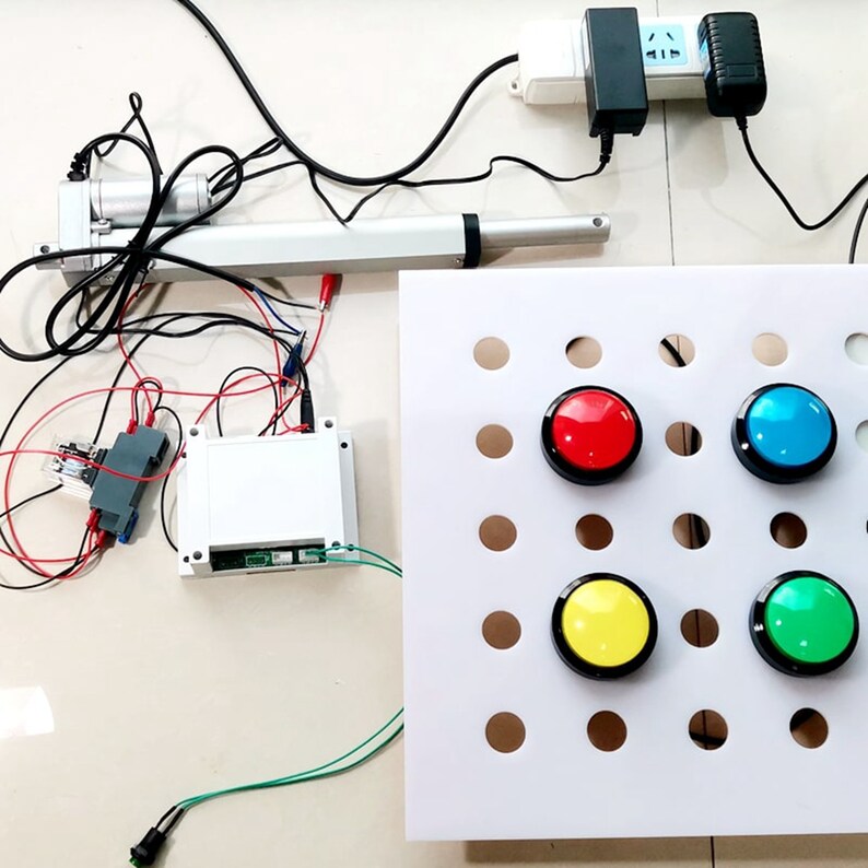 Reliable Colored Buttons Prop Triggers an Actuator, Escape Room ...