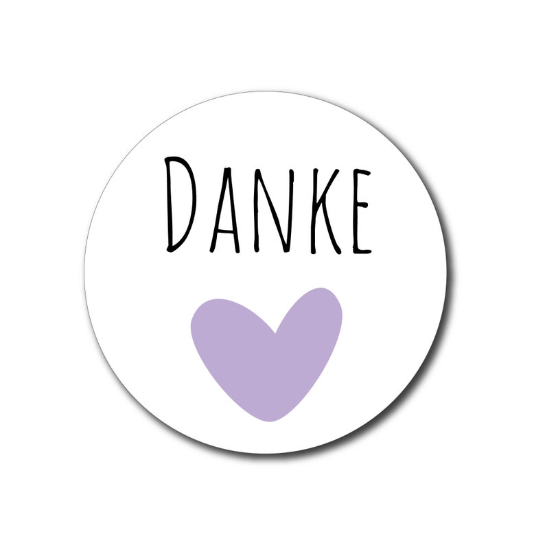 Sticker Aufkleber Danke mit Herz Hochzeit Gastgeschenk | Etsy