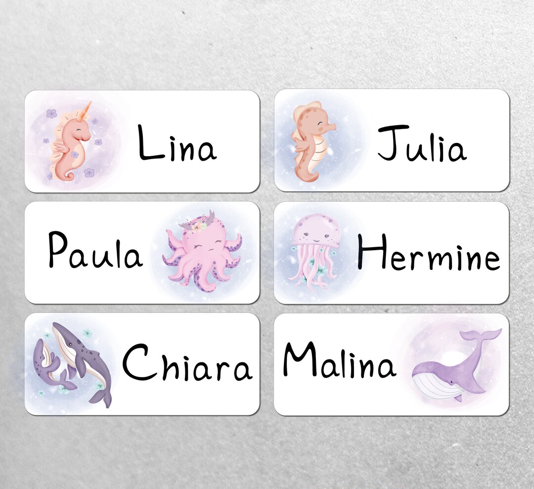80 Name Stickers Stickers Name Stickers Adhesive Labels Paper - Etsy