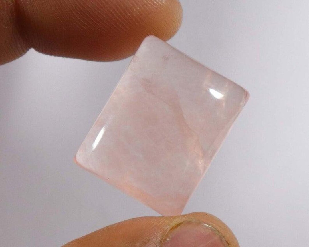 Natural Rose Quartz Octogan Shape Cabochon Loose Gemstone / Rose Quartz ...