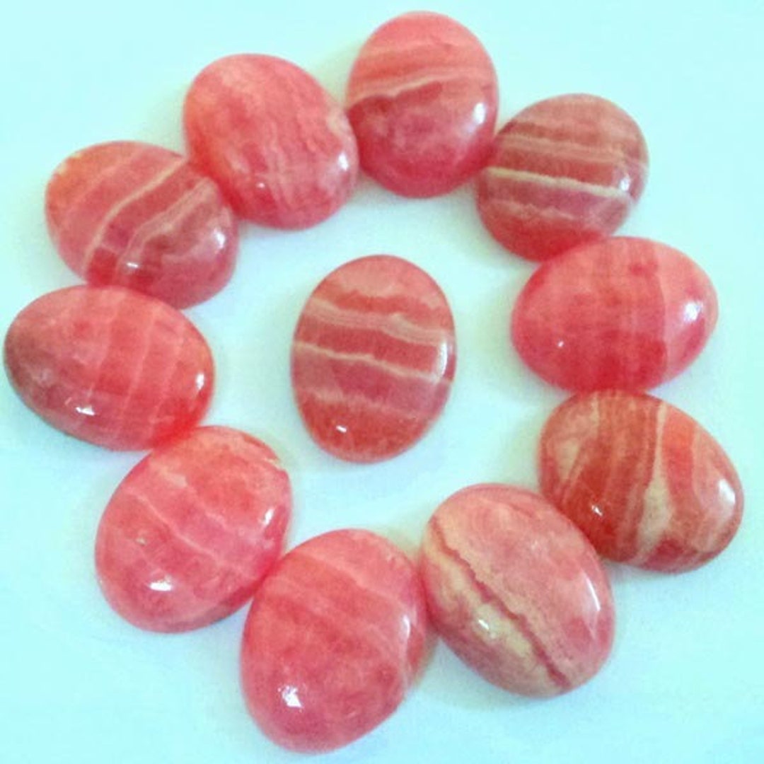 Natural Rhodochrosite Oval Shape Calibrated Cabochon - Etsy