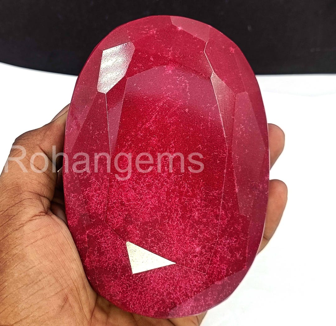 3870.5 Ct Pigeon Blood Ruby | Huge Natural Certified African Gemstone ...