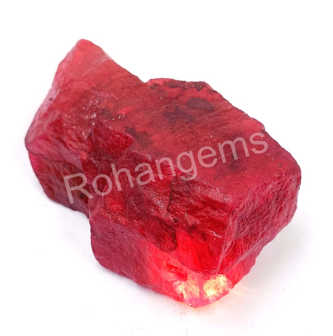 Red Ruby Rough Natural Rough Stone 2963.5 Carat Certified Loose Gemstone African Ruby Raw 4DAC ...