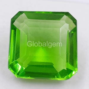 Green Peridot Emerald Cut Precious 30.00 Ct Extremely Rare Natural ...