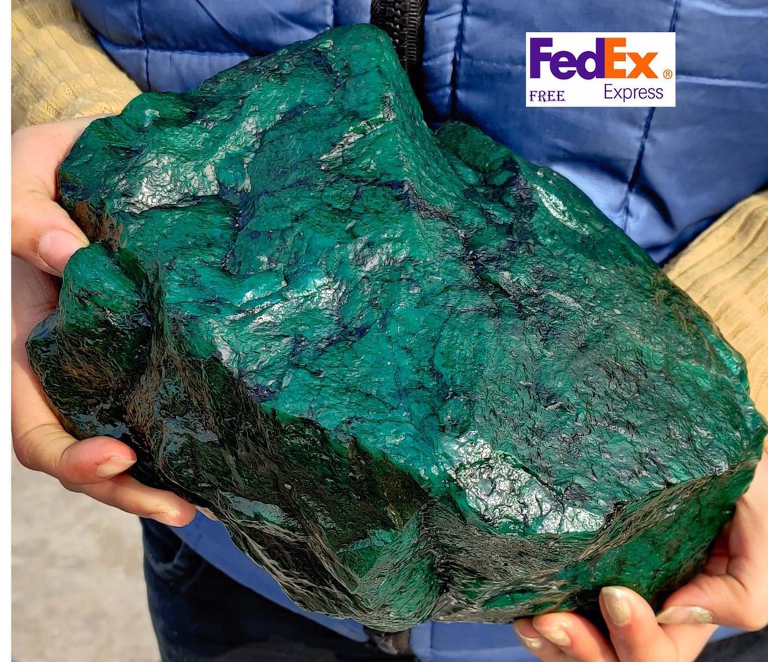 Emerald Very Big Size Uncut Shape Certified Natural Earth Mined 30140 ...