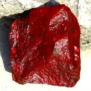 Red Ruby Natural Uncut Shape Huge Rough Gemstones Raw Rough Big Size ...