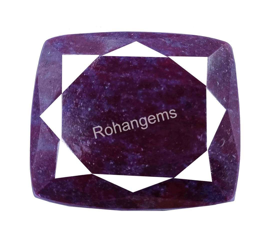 Ruby Stone Natural African Red Ruby 664.70 Ct Certified Faceted Cushion ...