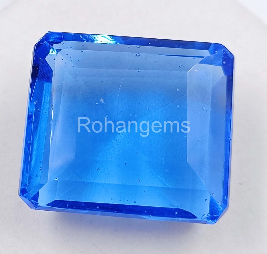 Blue Natural Sapphire 89.35 Carat Blue Color Certified Loose Gemstone ...