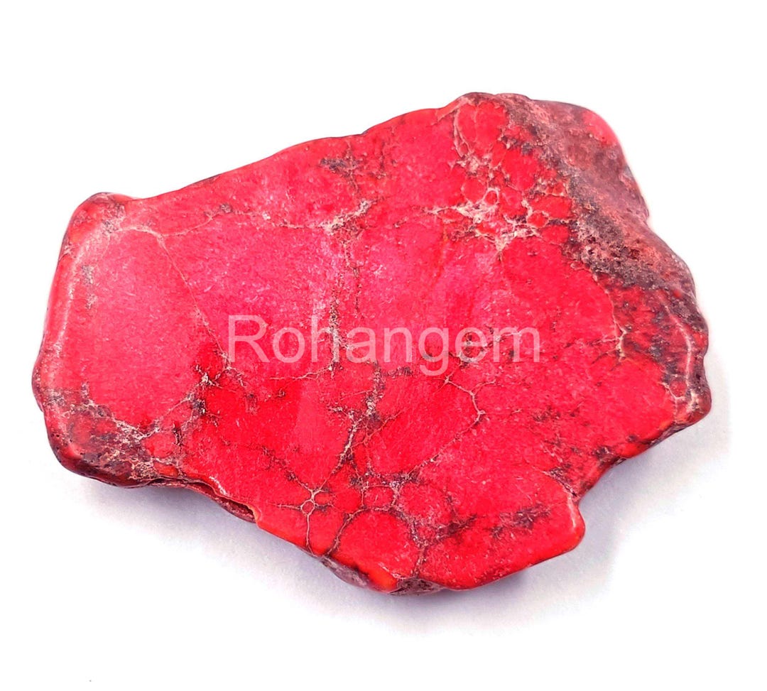 Red Turquoise Natural 101 Ct Certified Loose Gemstone Rough Stone From ...