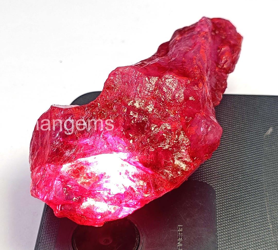 Ruby Natural !! 473.5 Ct African Red Ruby Rough Gemstone Certified ...