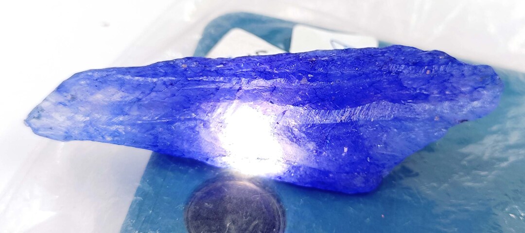 Rocks and Minerals Natural Blue Sapphire Raw 175 Carat Certified Chunk ...