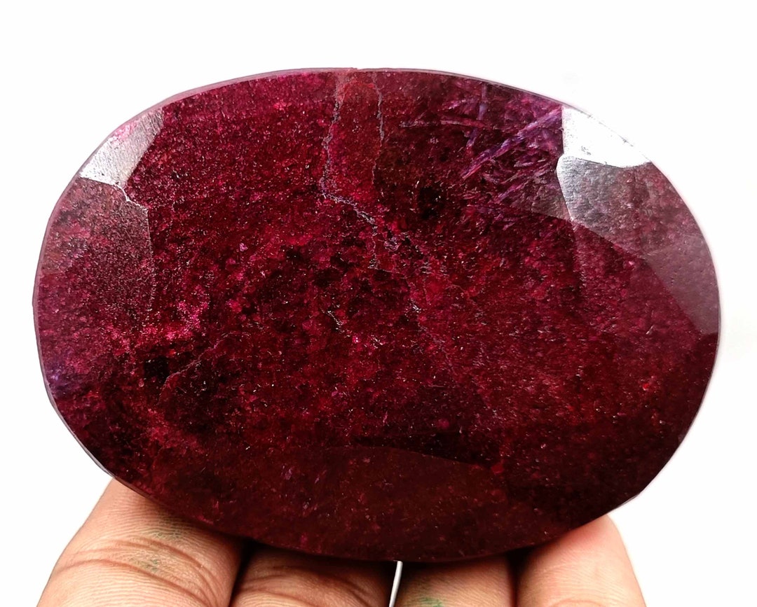 Ruby 1350.00 Ct Natural Certified Loose Gemstone From Burma Awesome Red ...