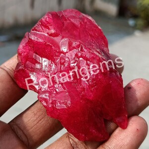 Red Ruby Natural 600.00 Ct Certified Loose Gemstone Faceted Engraved Rare Meditation Powerful ...