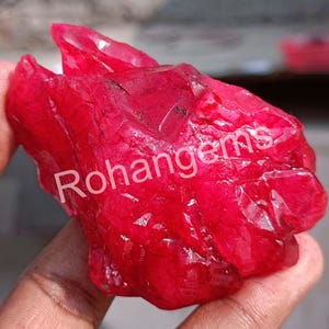 Red Ruby Natural 600.00 Ct Certified Loose Gemstone Faceted Engraved ...