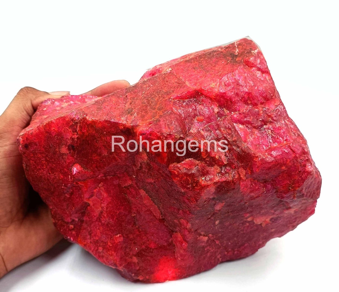Ruby Rough Natural 17550 Ct Certified Loose Huge Raw Gemstone Wards off ...