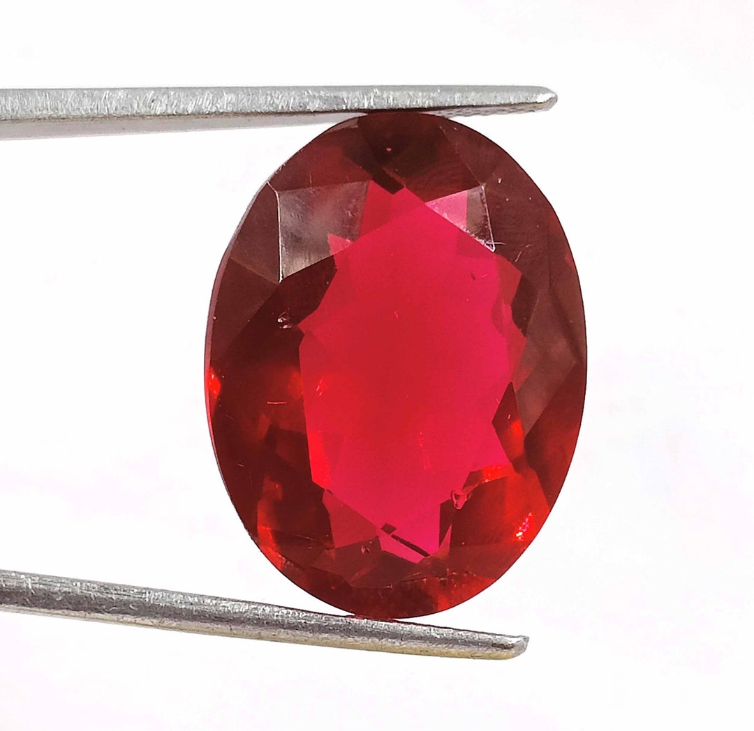 Ruby New Year Offer Natural Red Ruby Stone 21.22 Ct Certified Oval Cut ...