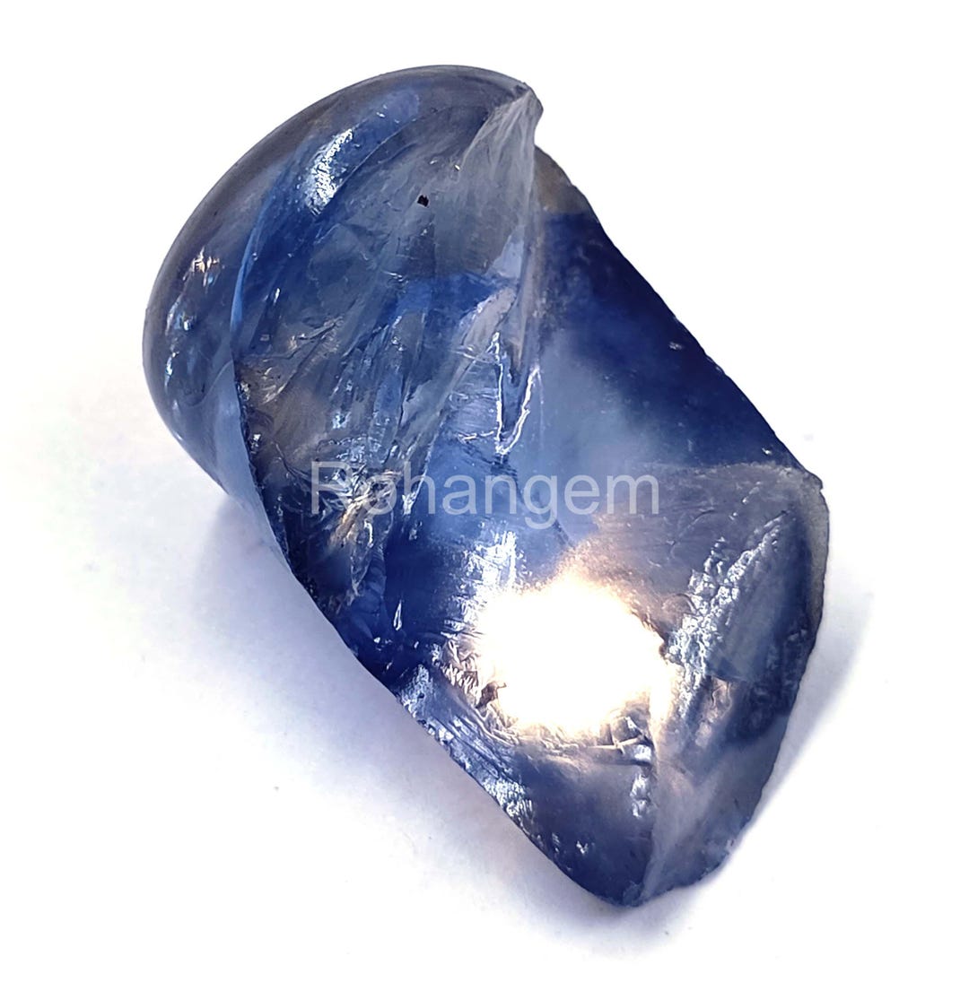 Blue Alexandrite Natural African Chunk Uncut Rough 74.0 Ct Certified ...