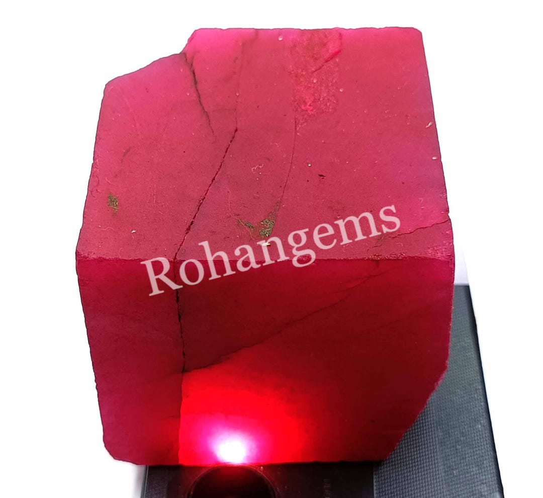 Red Ruby Rough Certified Original Cube 2737 Ct Ruby Rock From African ...