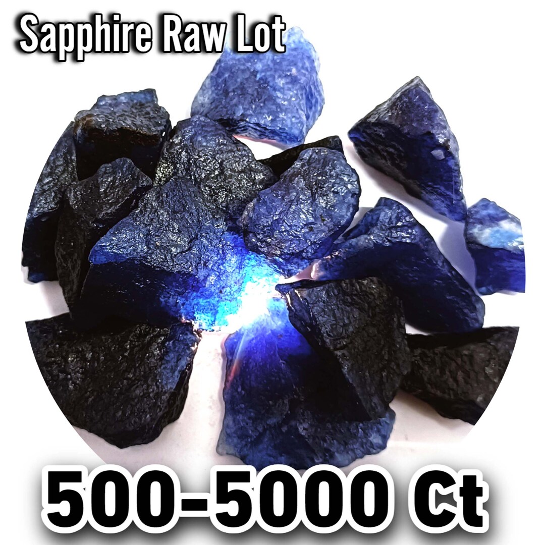 Today's Big Offer Natural Blue Sapphire Rough Raw Lot 500-5000 Carat ...