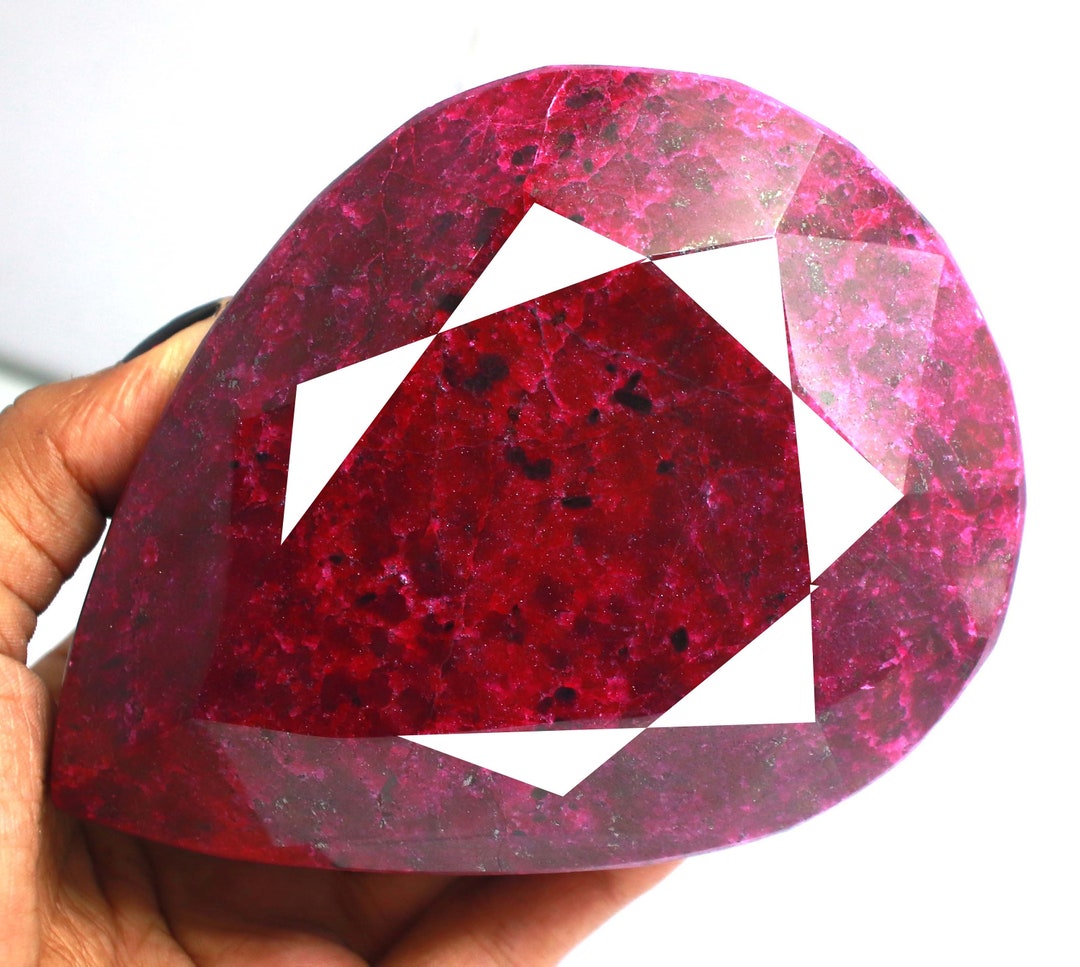 Red Ruby Big Gemstone Big Sale 3670.00ct Certified Loose Gemstone ...