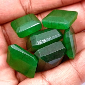 Emerald 100 Ct Green Emerald Lot Natural Certified Loose Gemstone ...