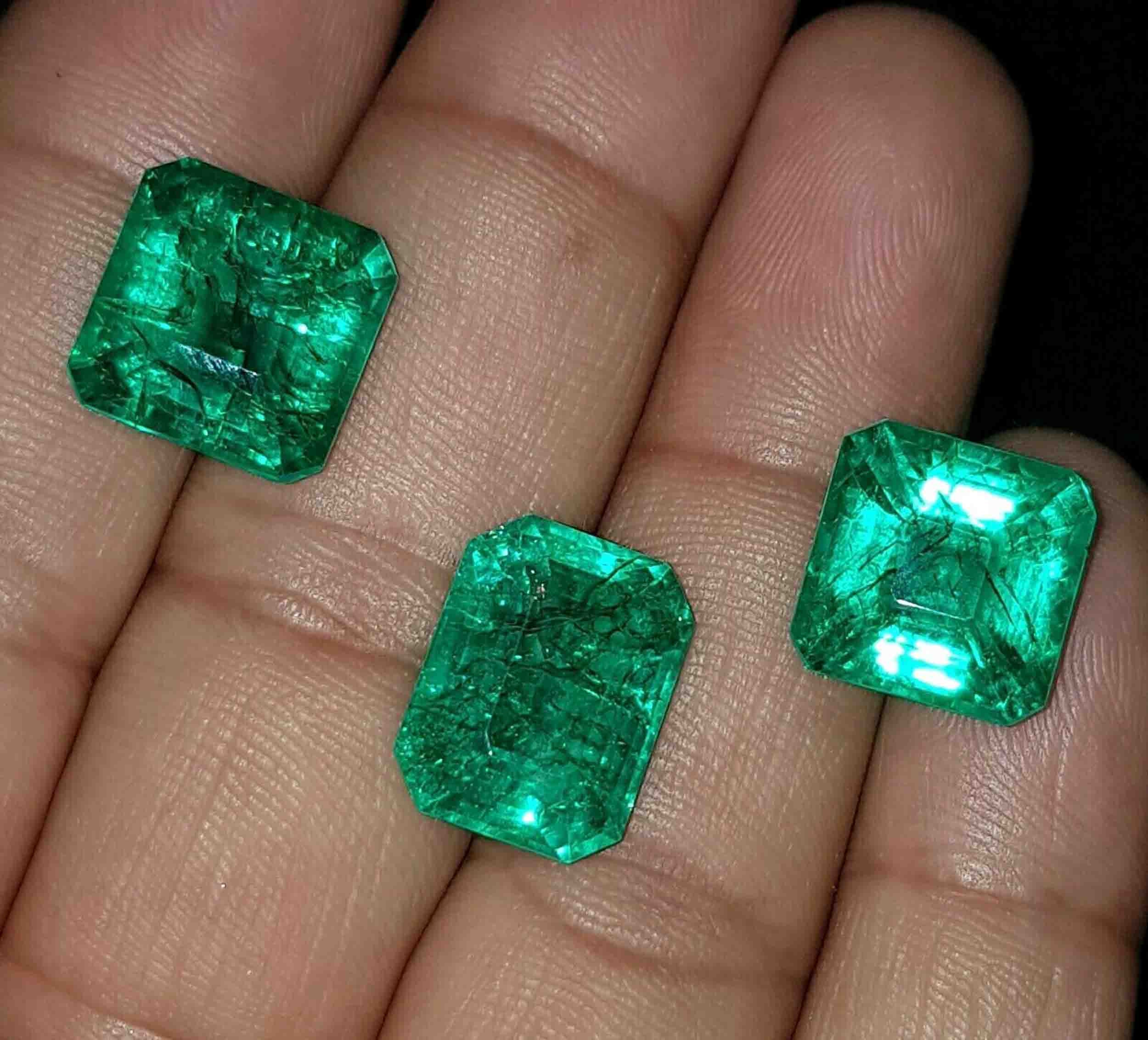 Certified Natural Natural Unique Beauty Green Emerald | Etsy