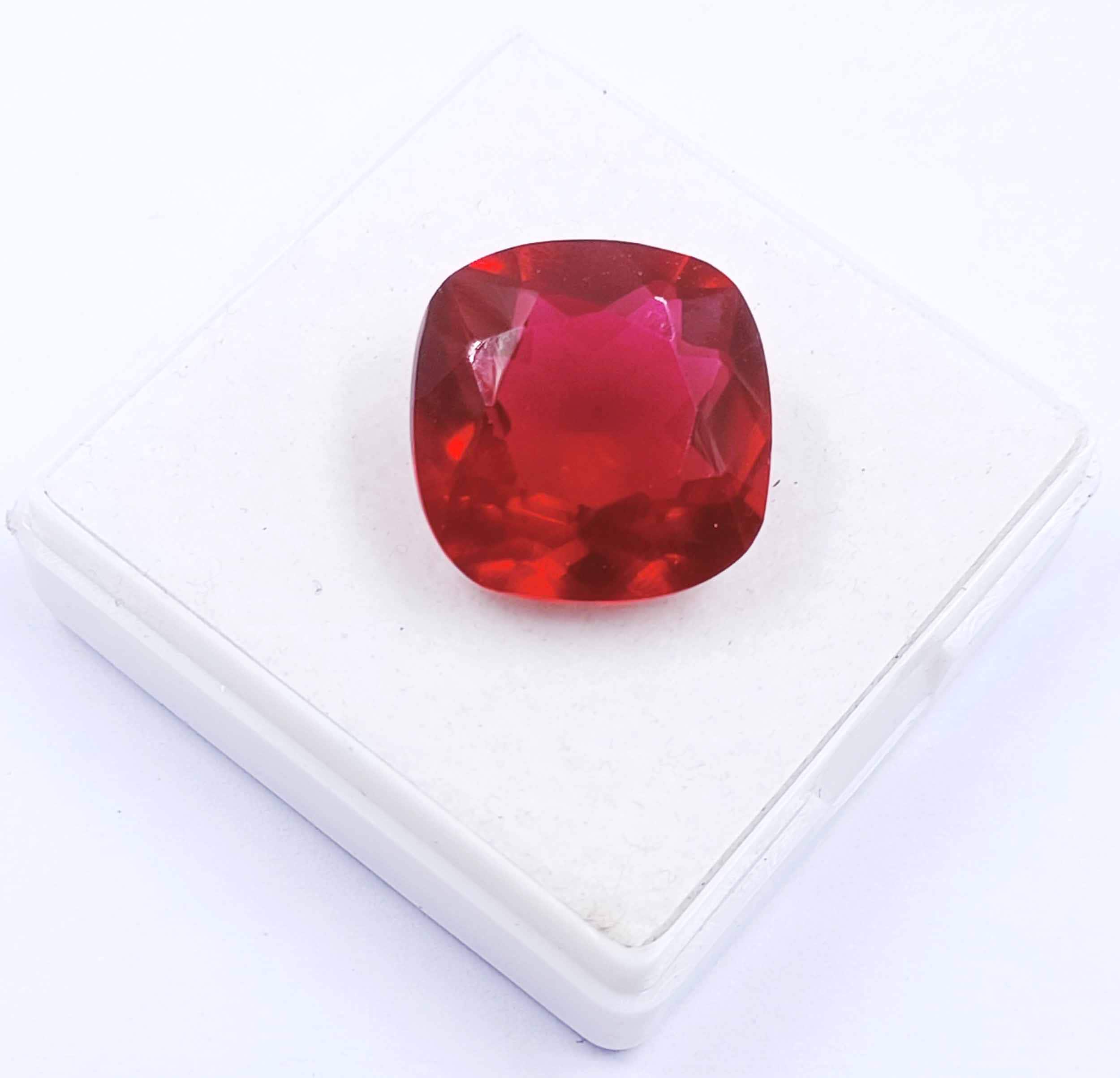 Red Ruby Gemstone, 20-21 Ct Cushion Cut, Untreated Loose Stone - Etsy