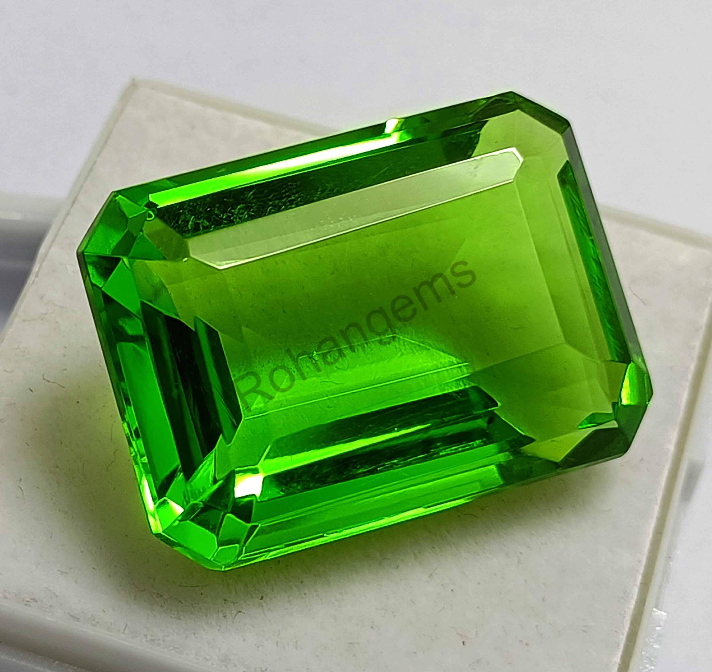 Green Emerald Natural Superior Quality 68.35 Ct Certified Faceted ...