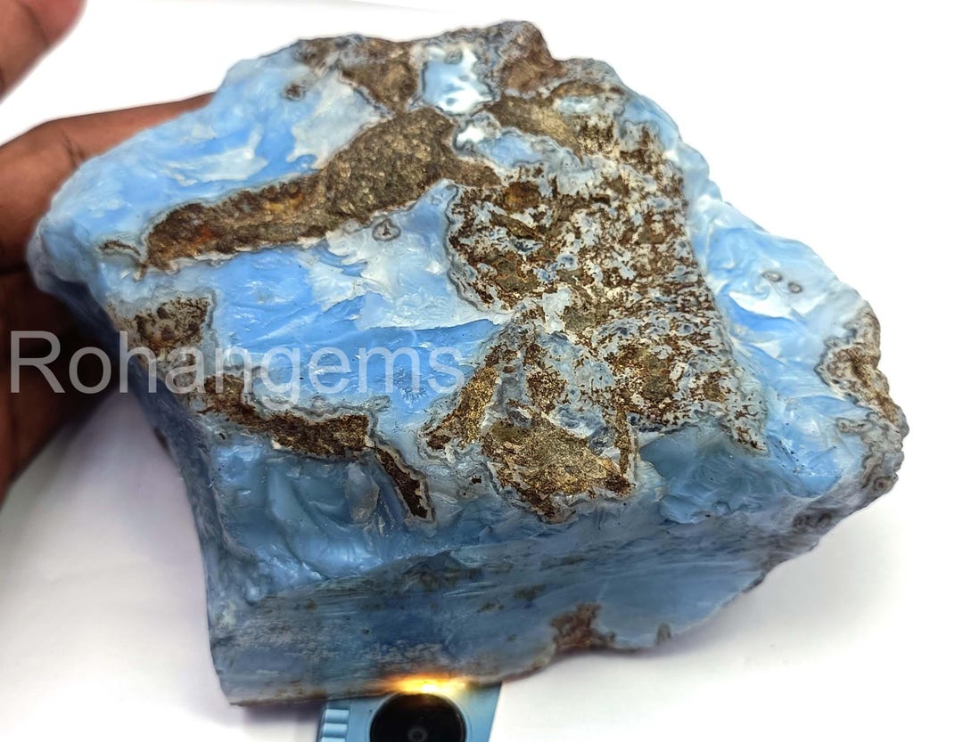 Massive 7501.5 Ct Blue Opal | Natural Uncut Rough Stone From Australia ...