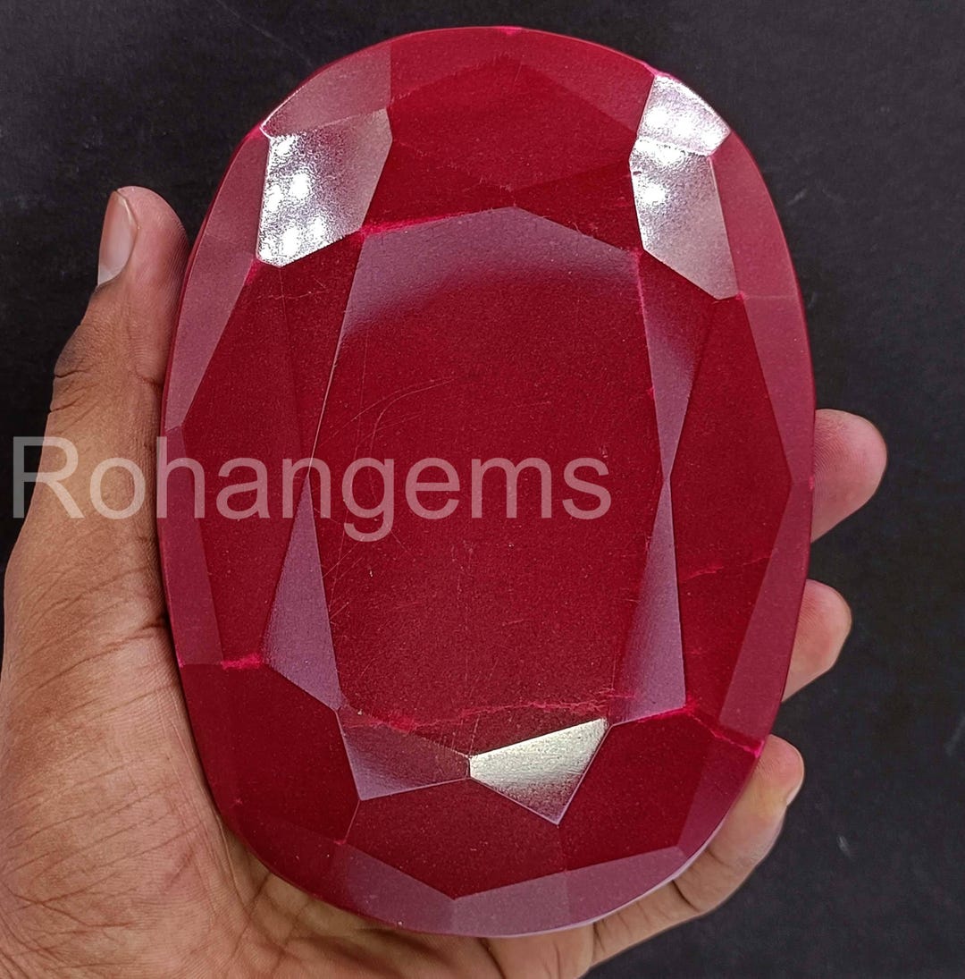 Huge 4575.00 Ct Pigeon Blood Red Ruby | Natural Certified African Oval ...