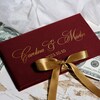 Red Money Gift Envelope With Satin Ribbon, Elegant Cash Envelope for ...