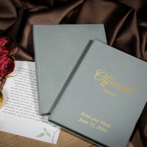Wedding Officiant Book in A4 Size, Marriage Ceremony Book in Your ...