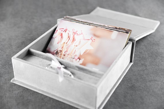 Decorative Photo Box With Custom Cover Unique Photo & USB - Etsy